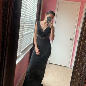JS Collections | Dresses | Js Boutique Black Beaded Formal Prom Pageant ...